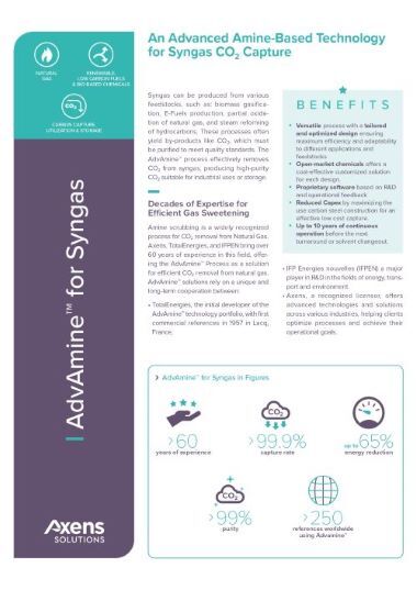 Commercial Bulletin - AdvAmine™ for Syngas